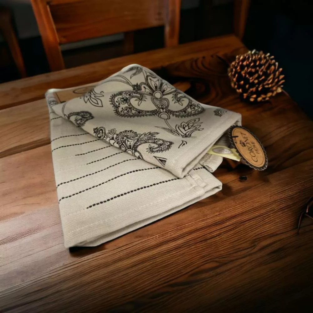 Set kuhinjskih krpa print cream » eTrg.net