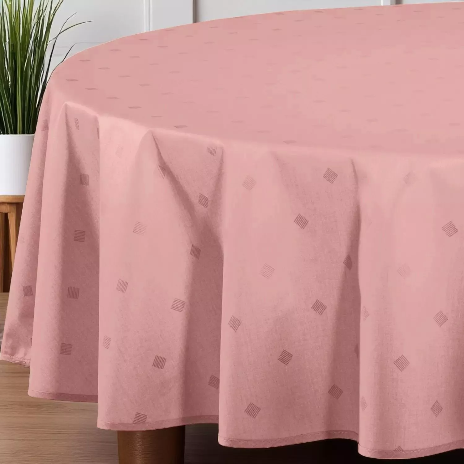 Stolnjak Ovalnog oblika 160x220cm Pink cube – eTrg.net